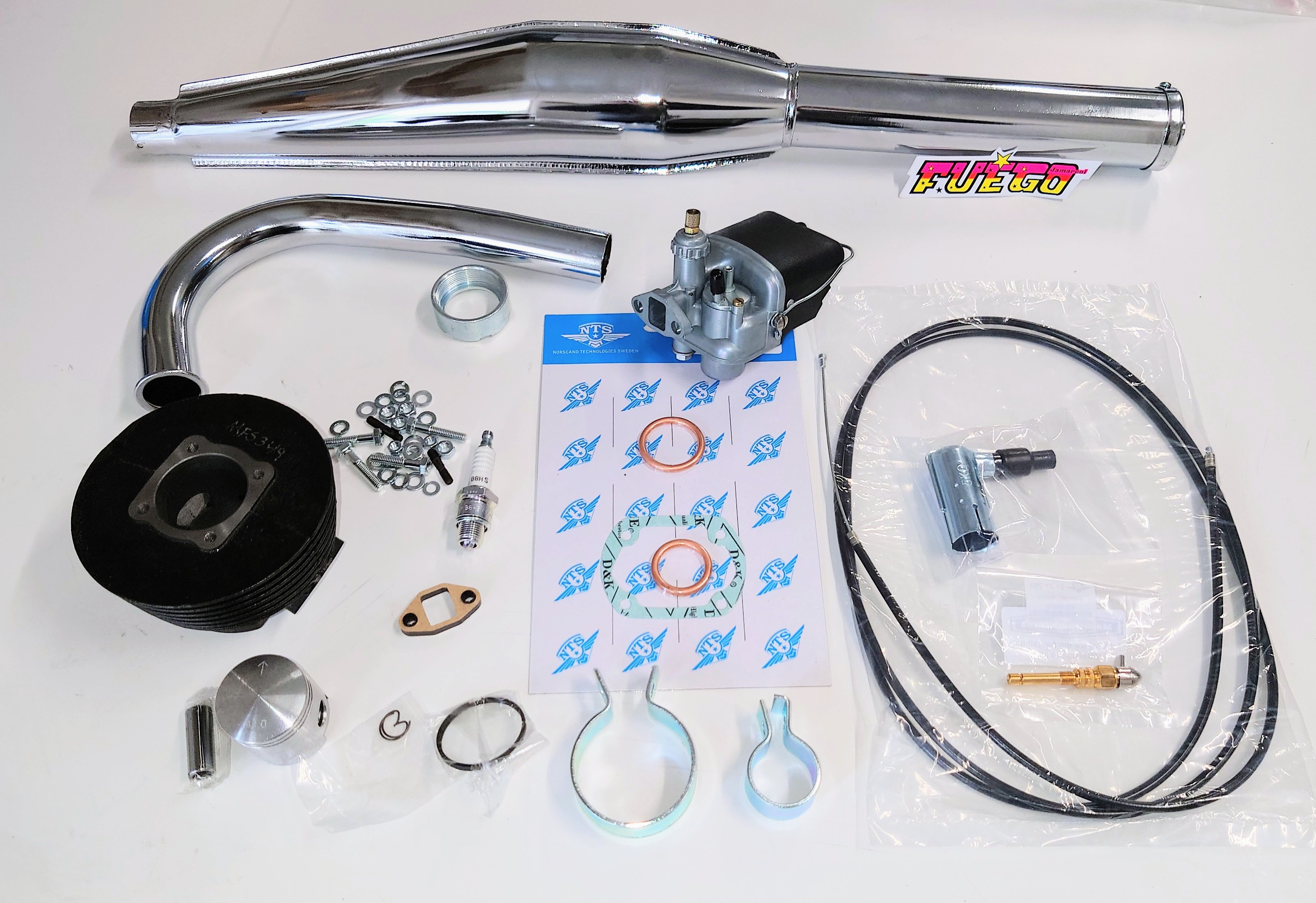 Trimkit 60cc: Trimkit Sachs, portad 60cc cylinder. NTS cylinder.