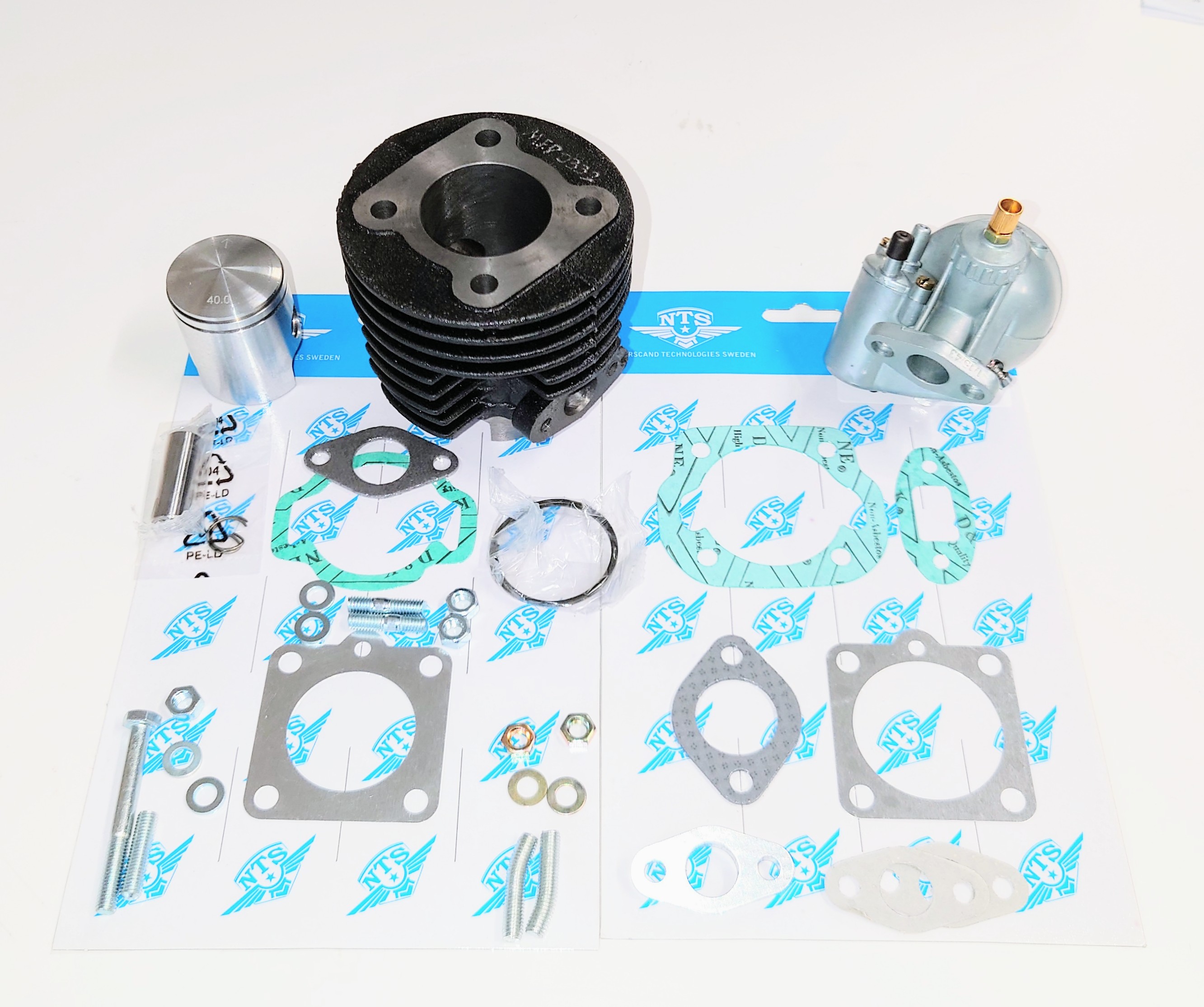 Trimkit: Mini trimkit Puch. Portad 60cc cylinder med 12mm kolvbult. NTS ...