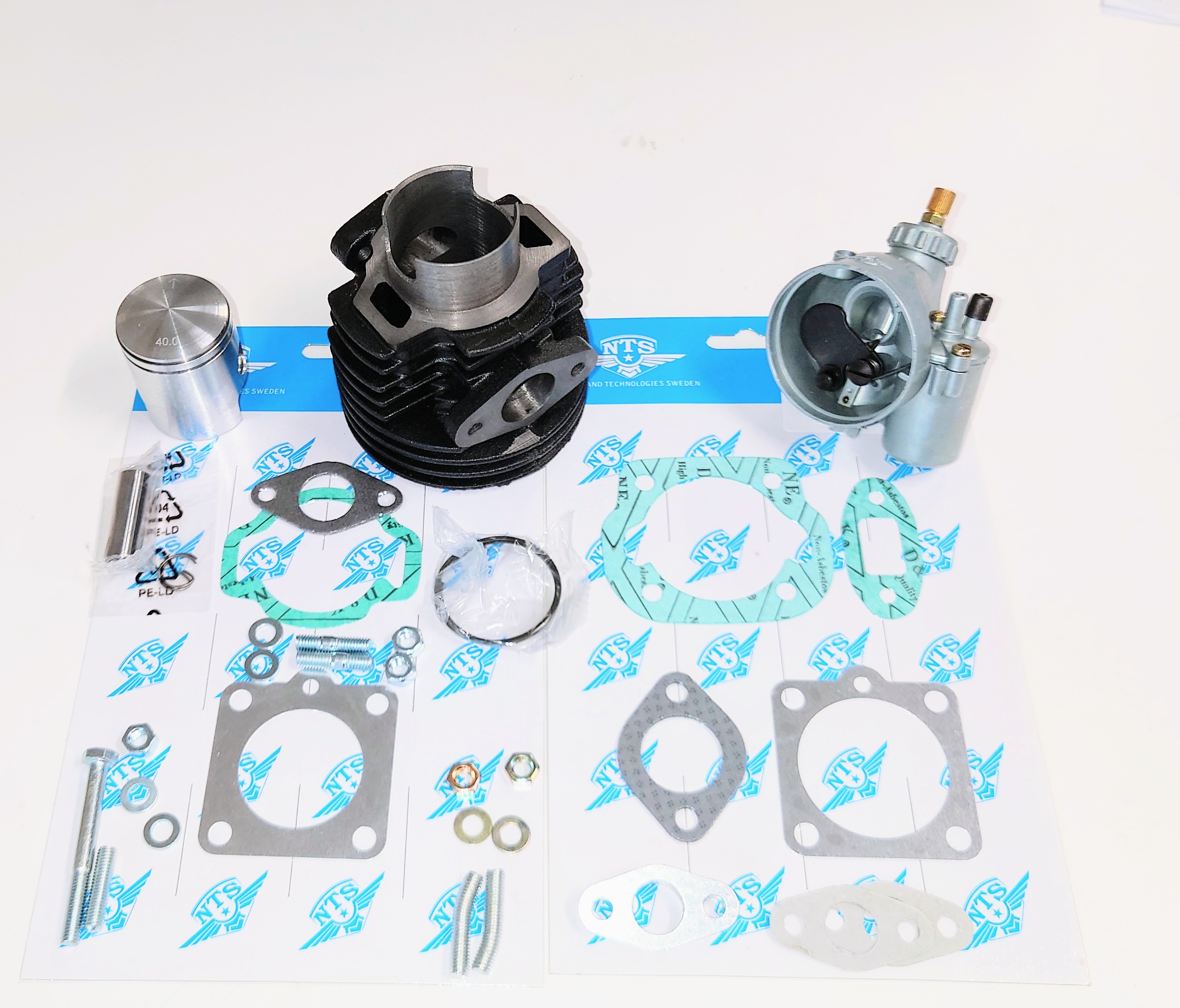 Trimkit: Mini trimkit Puch. Portad 60cc cylinder med 12mm kolvbult. NTS ...