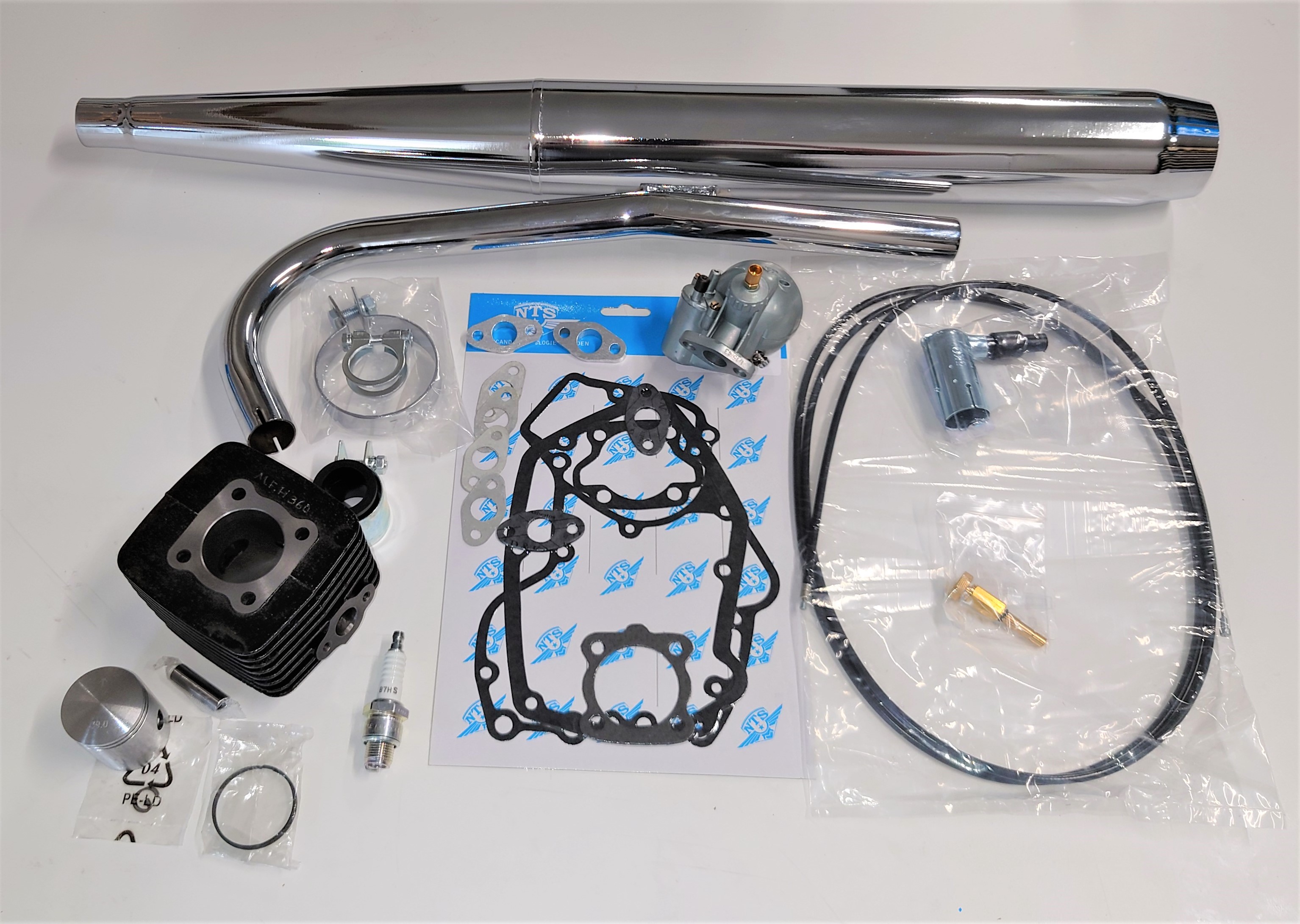 Huskvarna: Trimkit Husqvarna Flinta, portad 50cc cylinder. NTS cylinder.